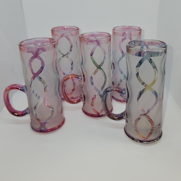 Rueven Glass by Nouveau Art Glass | Dining | Set Of 5 Art Nouveau ...